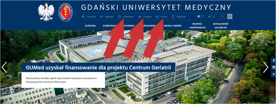 Dział Rekrutacji: Jak uzyskać dostęp do systemów internetowych GUMed?